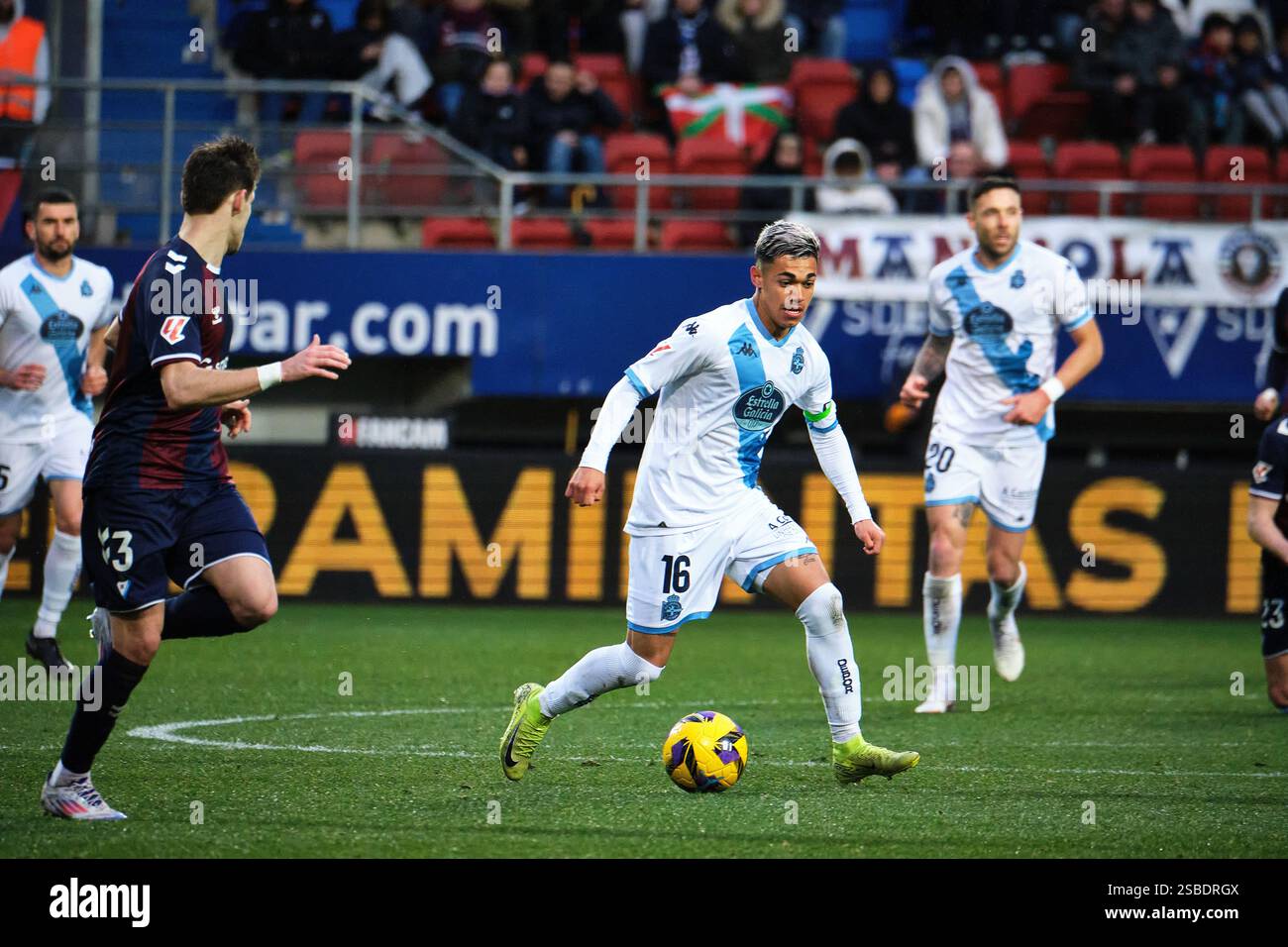 Eibar, Gipuzkoa, Spain - 2th February 2025: Juan Gauto dribbling the ...
