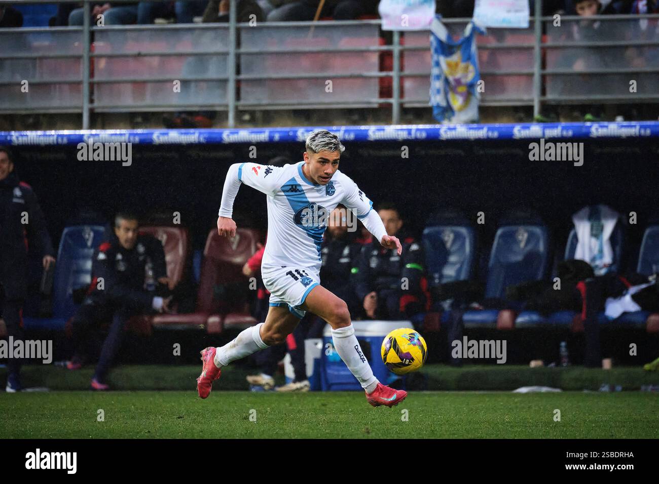 Eibar, Gipuzkoa, Spain - 2th February 2025: Yeremay Hernández carrying ...