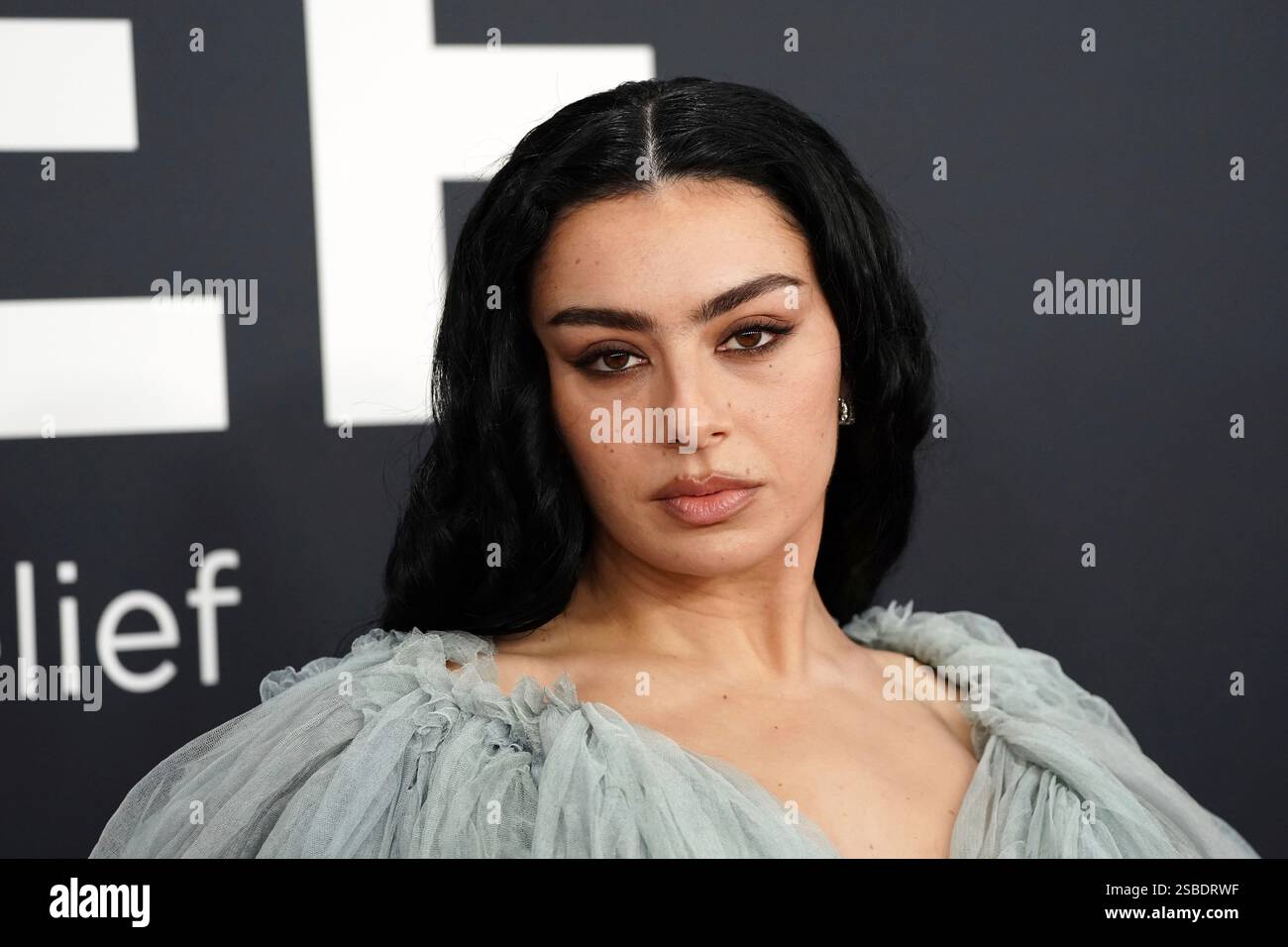 Charlie XCX arrives at the 67th annual Grammy Awards on Sunday, Feb. 2, 2025, in Los Angeles ...