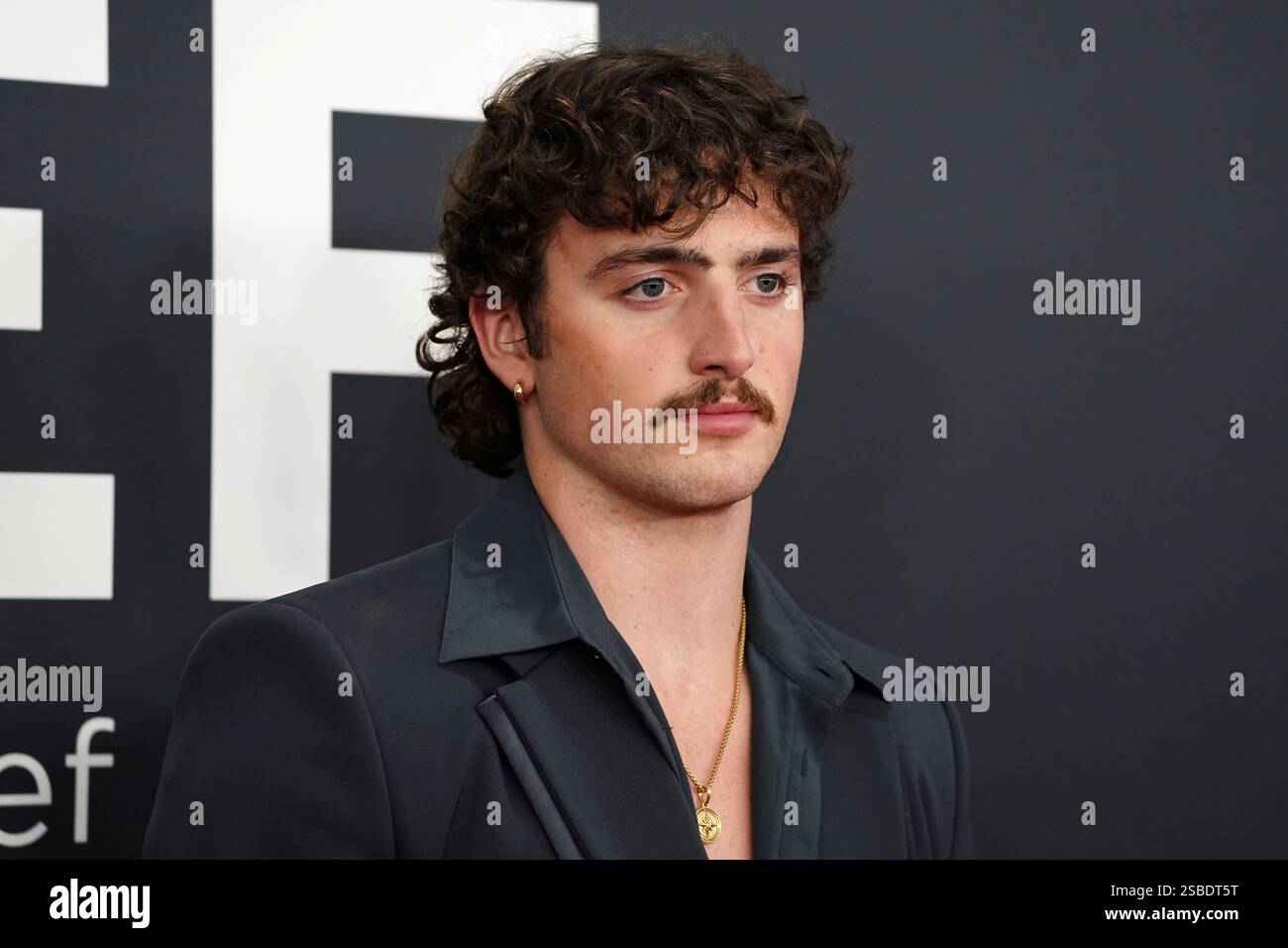Benson Boone arrives at the 67th annual Grammy Awards on Sunday, Feb. 2 ...