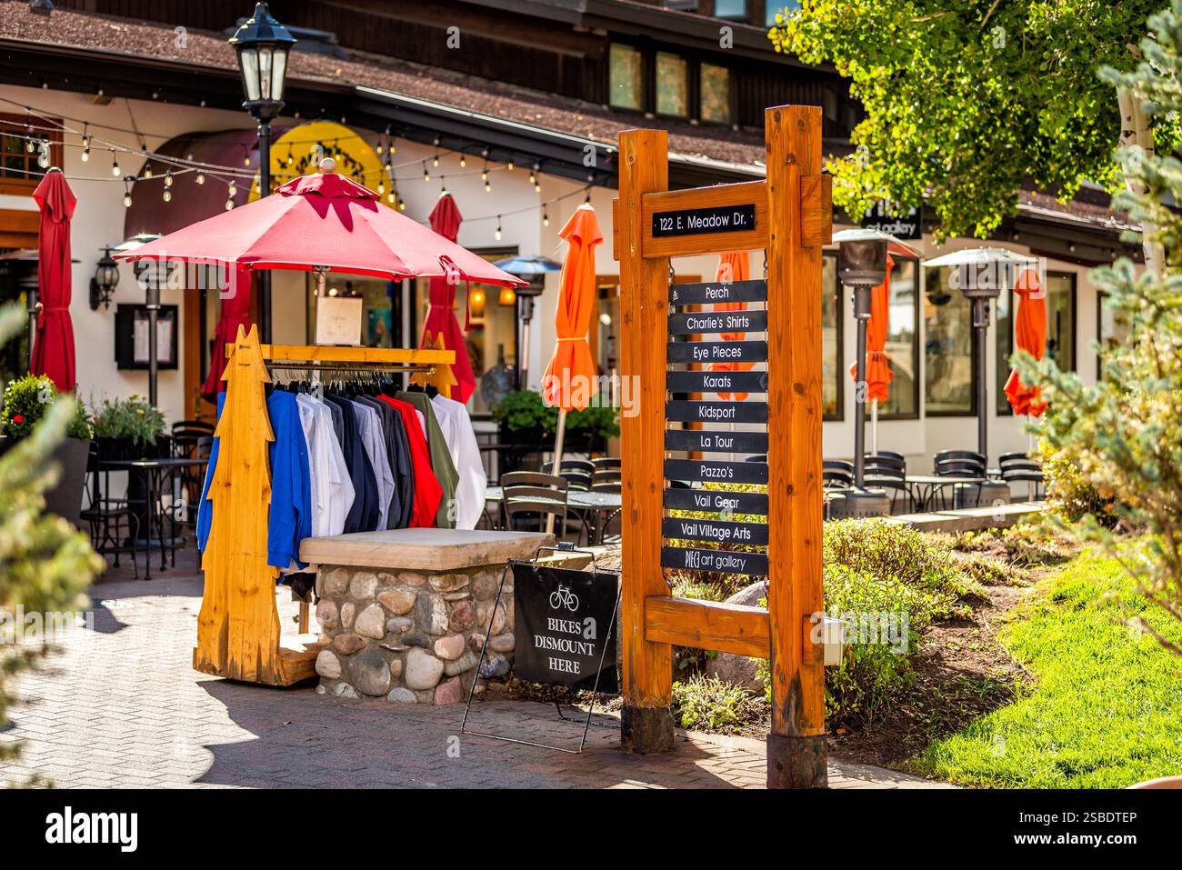 Vail, USA - October 6, 2022: Vail Colorado ski resort town village ...