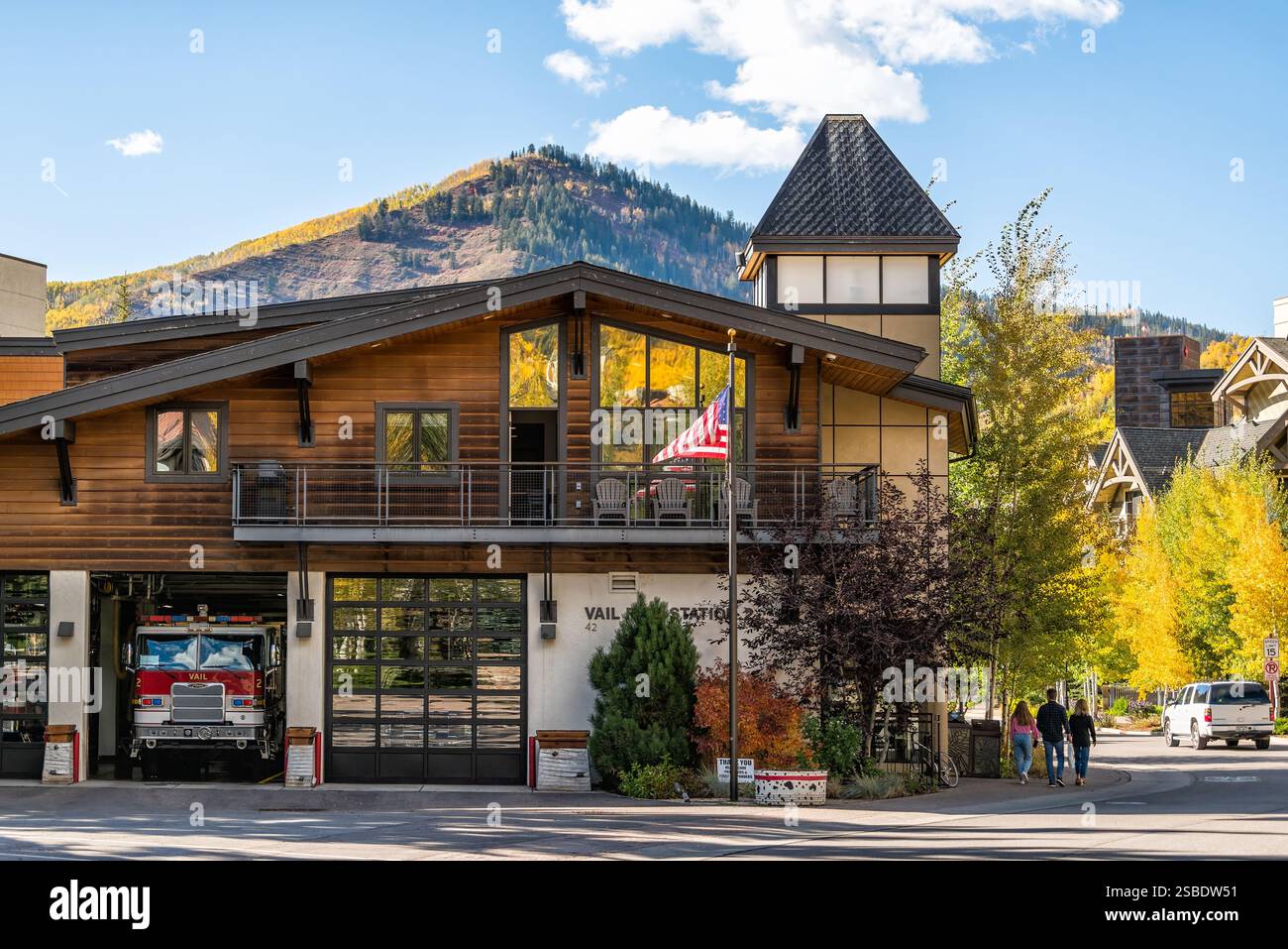 Firetruck in firehouse hi-res stock photography and images - Alamy