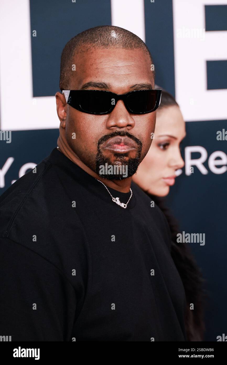 Los Angeles, USA. 02nd Feb, 2025. Kanye West walking on the red carpet ...