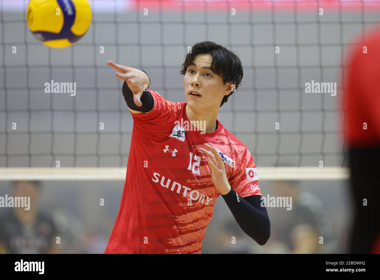 Ran Takahashi, FEBRUARY 2, 2025 - Volleyball : 2024-25 SV.LEAGUE MEN between Suntory Sunbirds ...