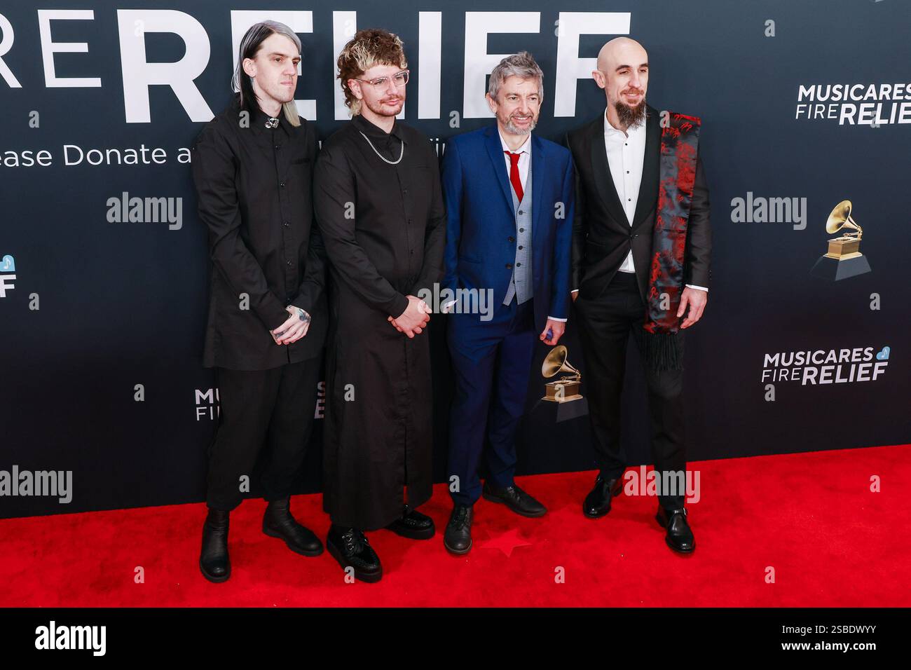 Los Angeles, USA. 02nd Feb, 2025. Alpha Wolf walking on the red carpet ...