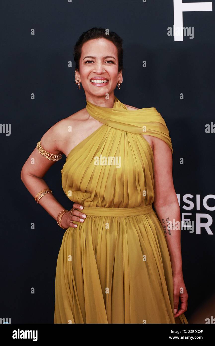 Los Angeles, USA. 02nd Feb, 2025. Anoushka Shankar walking on the red ...