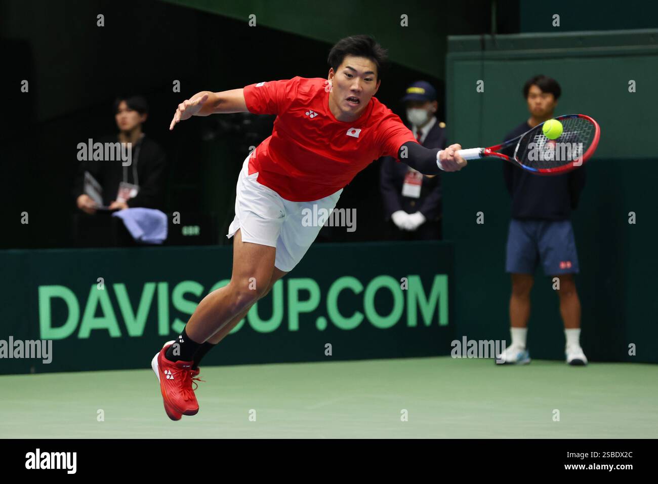 Bourbon Beans Dome, Hyogo, Japan. 1st Feb, 2025. Takeru Yuzuki (JPN), FEBRUARY 1, 2025 - Tennis ...