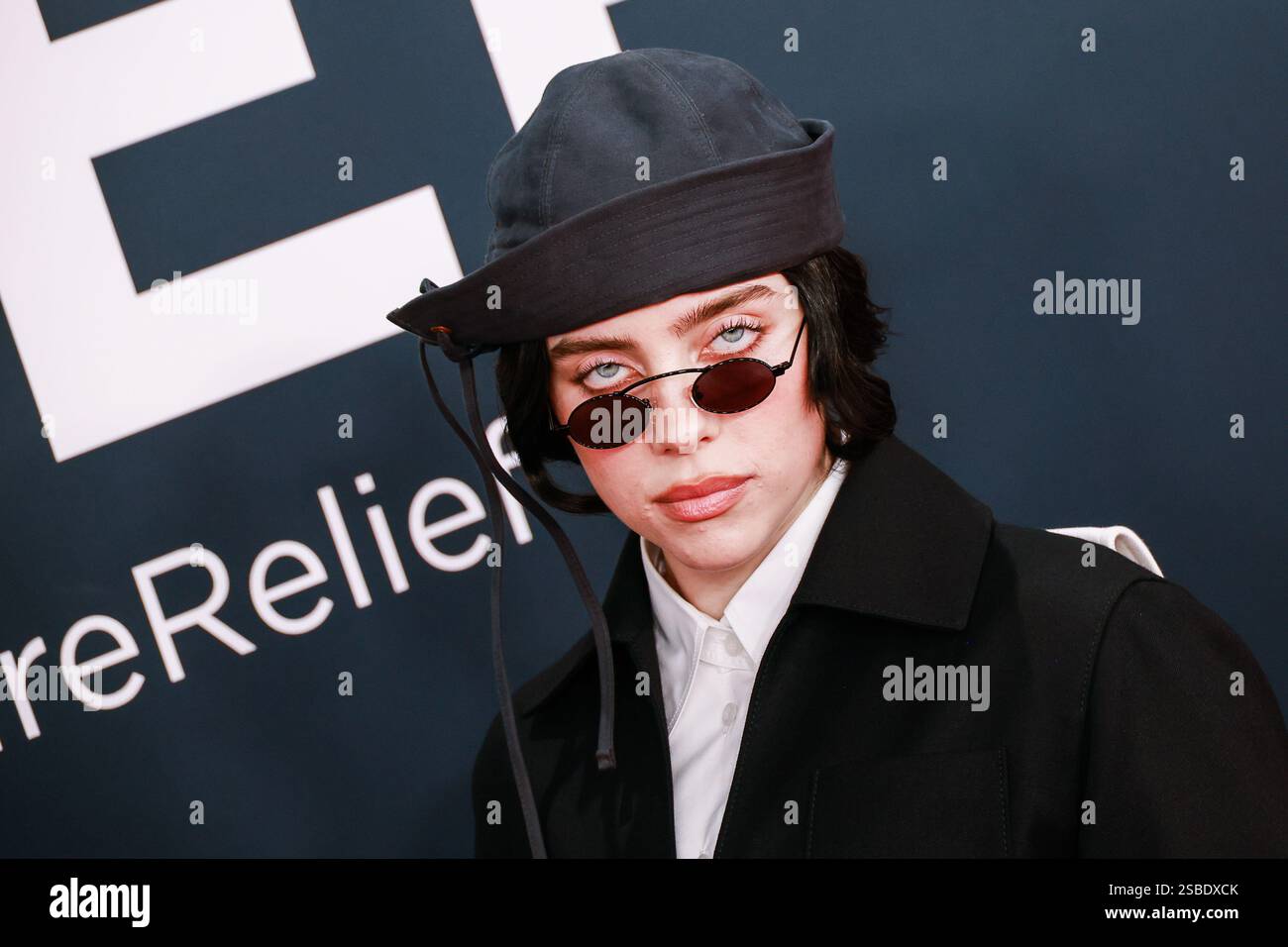 Los Angeles, USA. 02nd Feb, 2025. Billie Eilish walking on the red carpet during the 67th Grammy ...