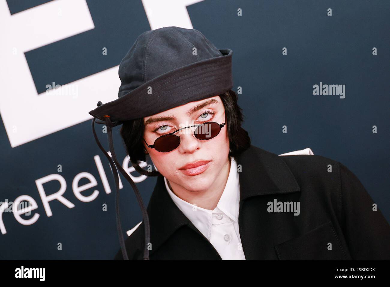 Los Angeles, USA. 02nd Feb, 2025. Billie Eilish walking on the red carpet during the 67th Grammy ...
