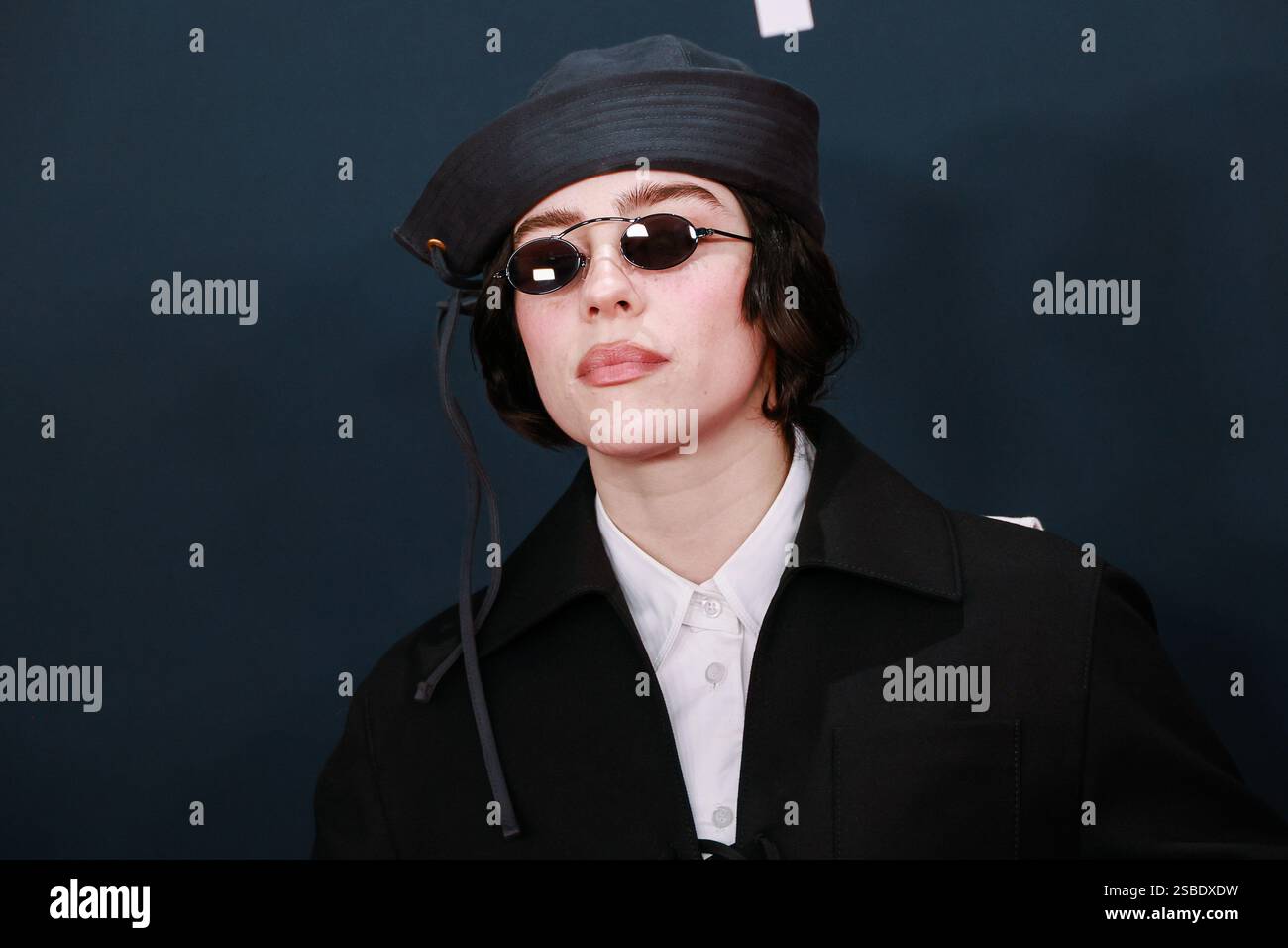 Los Angeles, USA. 02nd Feb, 2025. Billie Eilish walking on the red carpet during the 67th Grammy ...