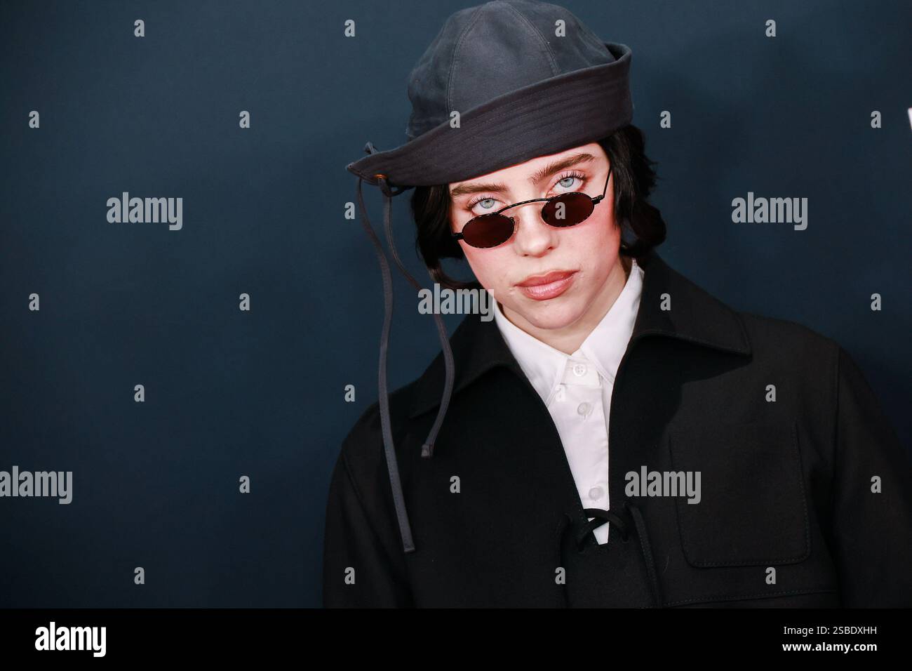 Los Angeles, USA. 02nd Feb, 2025. Billie Eilish walking on the red carpet during the 67th Grammy ...