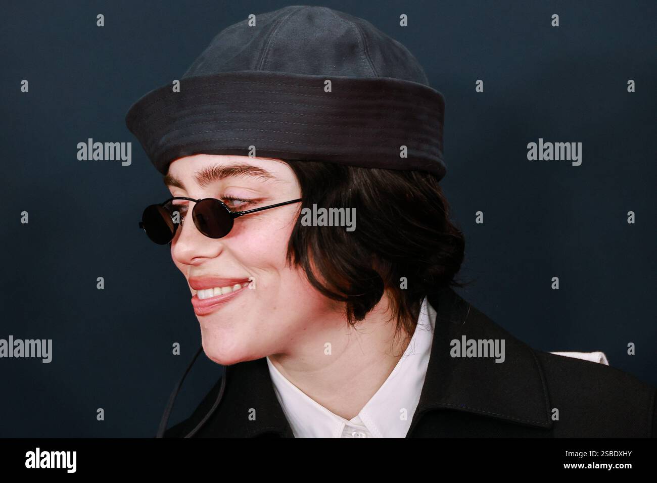 Los Angeles, USA. 02nd Feb, 2025. Billie Eilish walking on the red carpet during the 67th Grammy ...