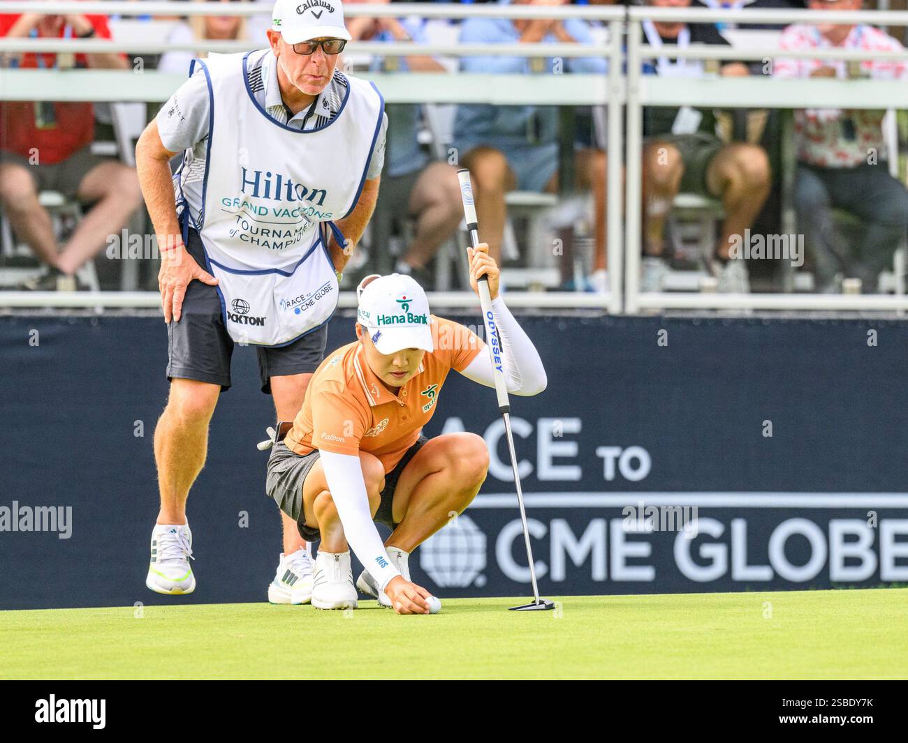 Orlando, FL, USA. 2nd Feb, 2025. Mingee Lee of Australia places her ...