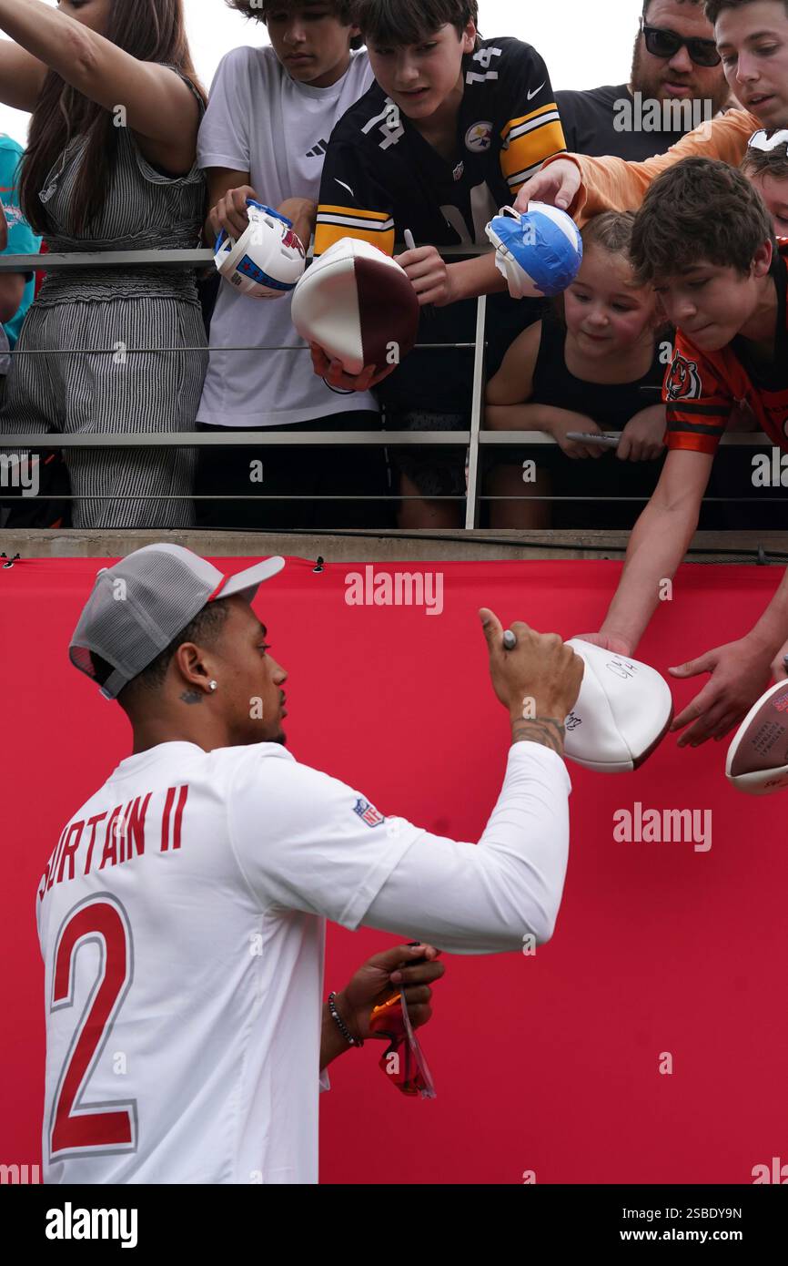 AFC cornerback Pat Surtain II (2), of the Denver Broncos, signs ...