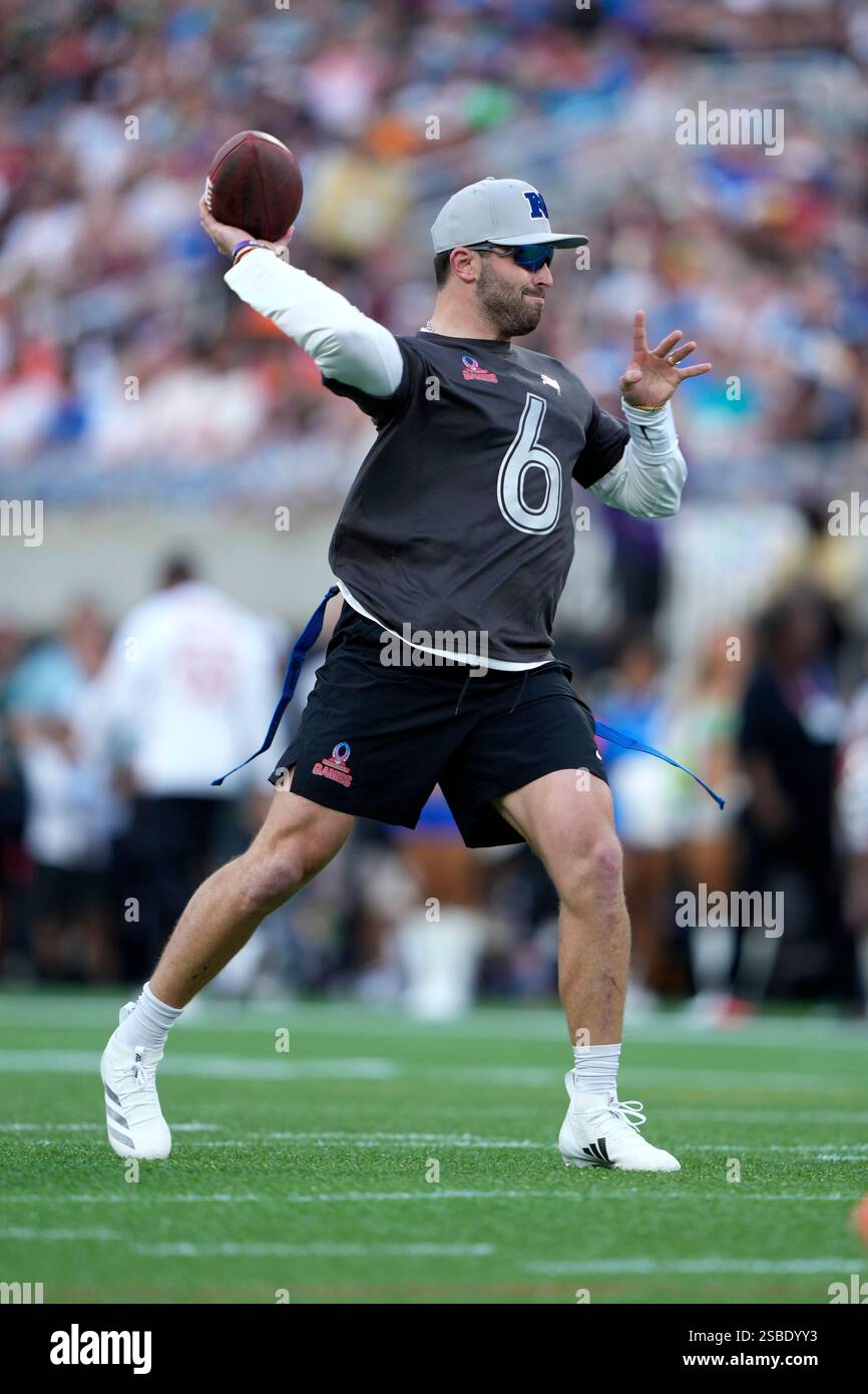 NFC quarterback Baker Mayfield (6), of the Tampa Bay Buccaneers, plays ...