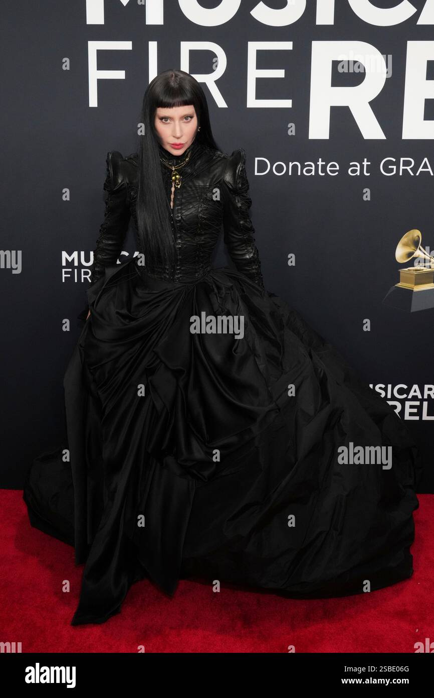 Lady Gaga arrives at the 67th annual Grammy Awards on Sunday, Feb. 2 ...