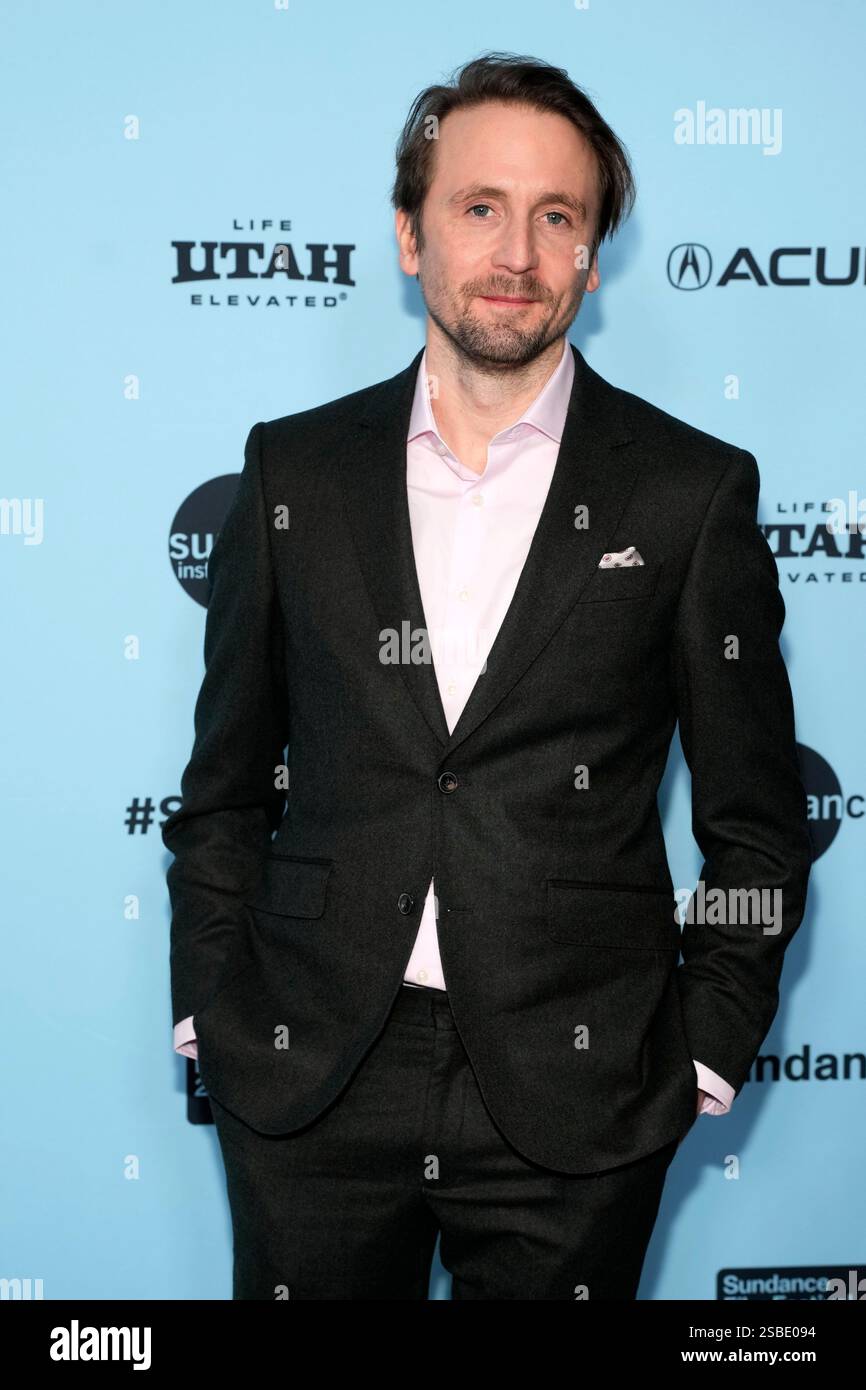 Tom Basden attends the premiere of "The Ballad of Wallis Island" during ...