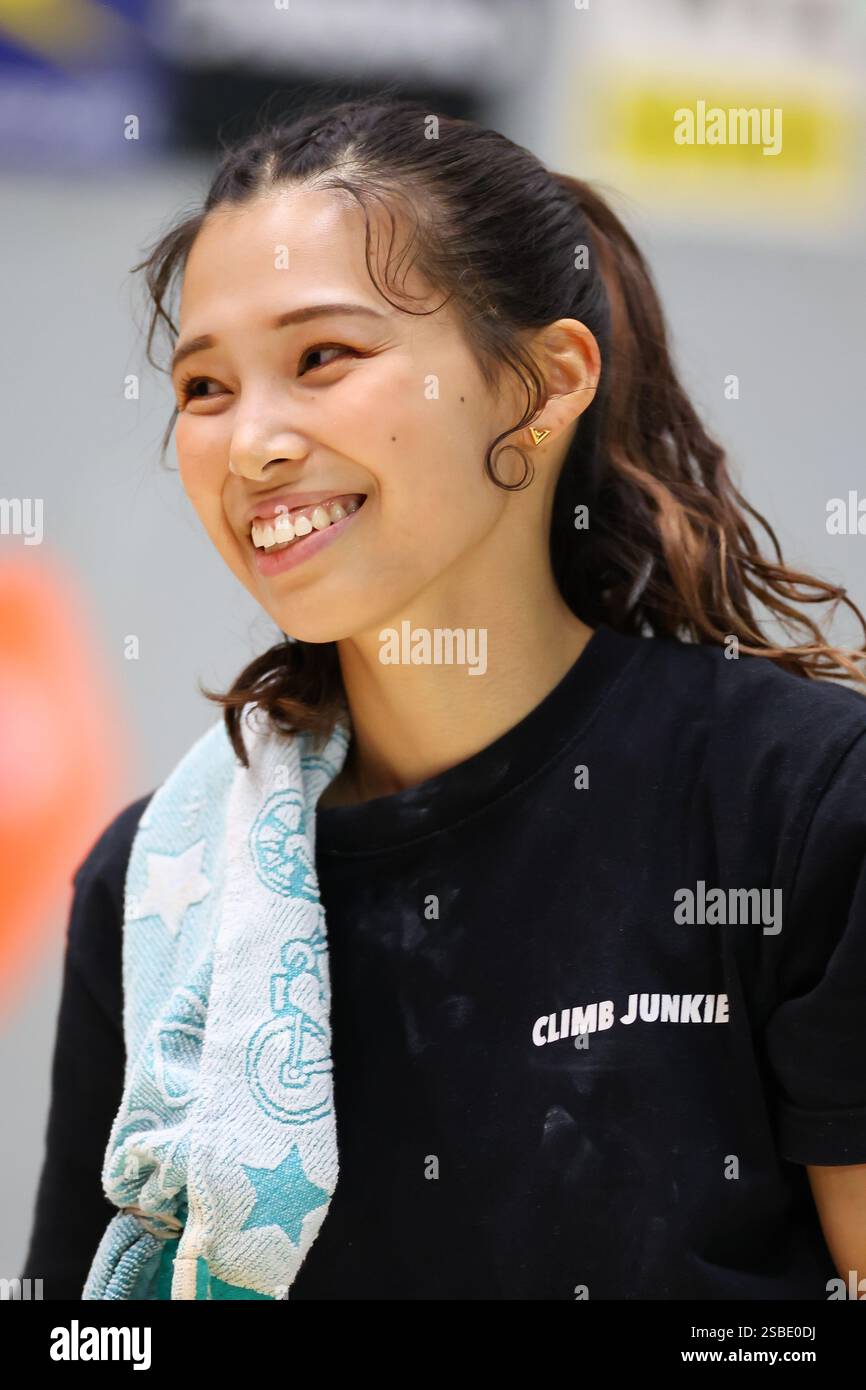 Komazawa indoor ball sports field, Tokyo, Japan. 1st Feb, 2025. Mao Nakamura, FEBRUARY 1, 2025 ...