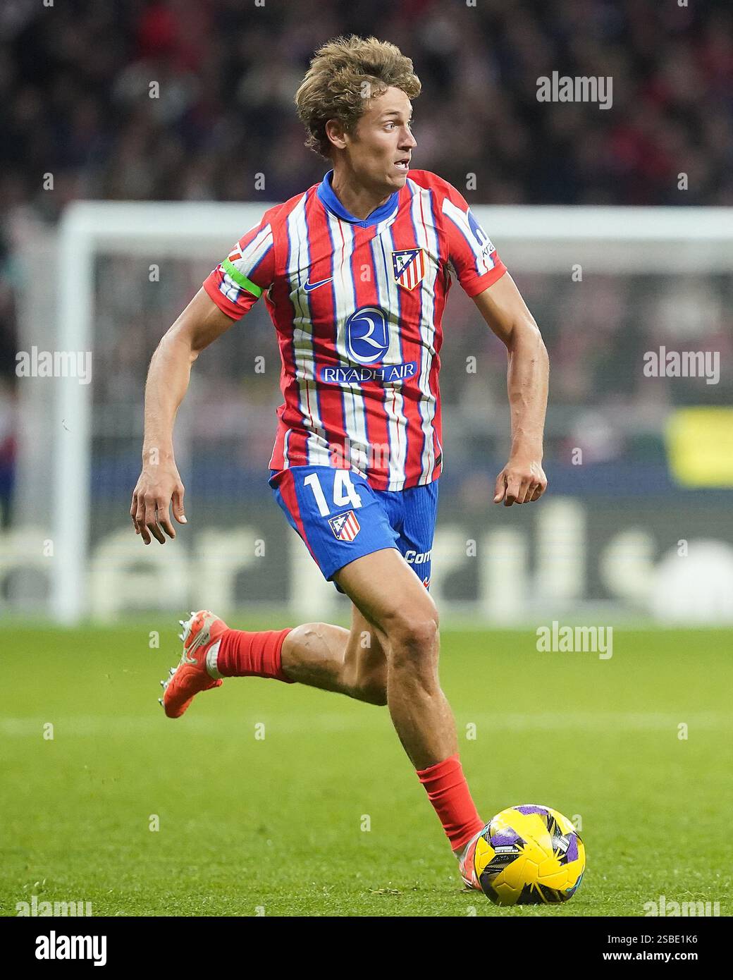 Madrid, Spain. 01st Feb, 2025. Atletico de Madrid's Marcos Llorente ...