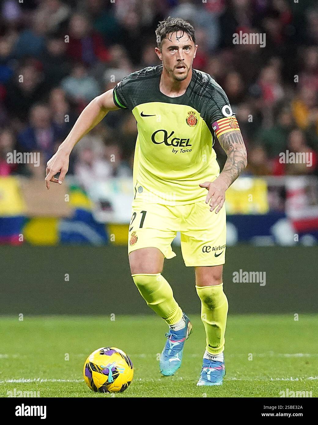 Madrid, Spain. 01st Feb, 2025. RCD Mallorca's Antonio Raillo during La ...