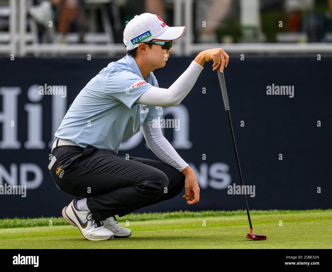 February 2, 2025: Hyo Joo Kim of South Korea waits to putt on the 9th ...