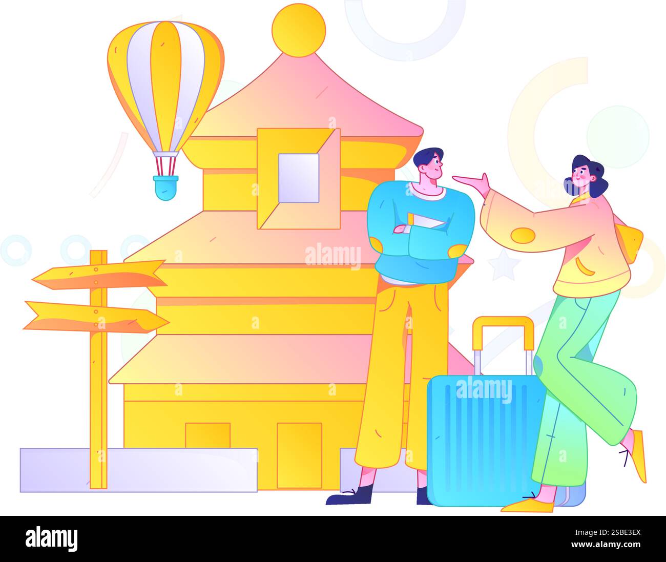 Holiday travel travel characters internet background vector hand drawn ...