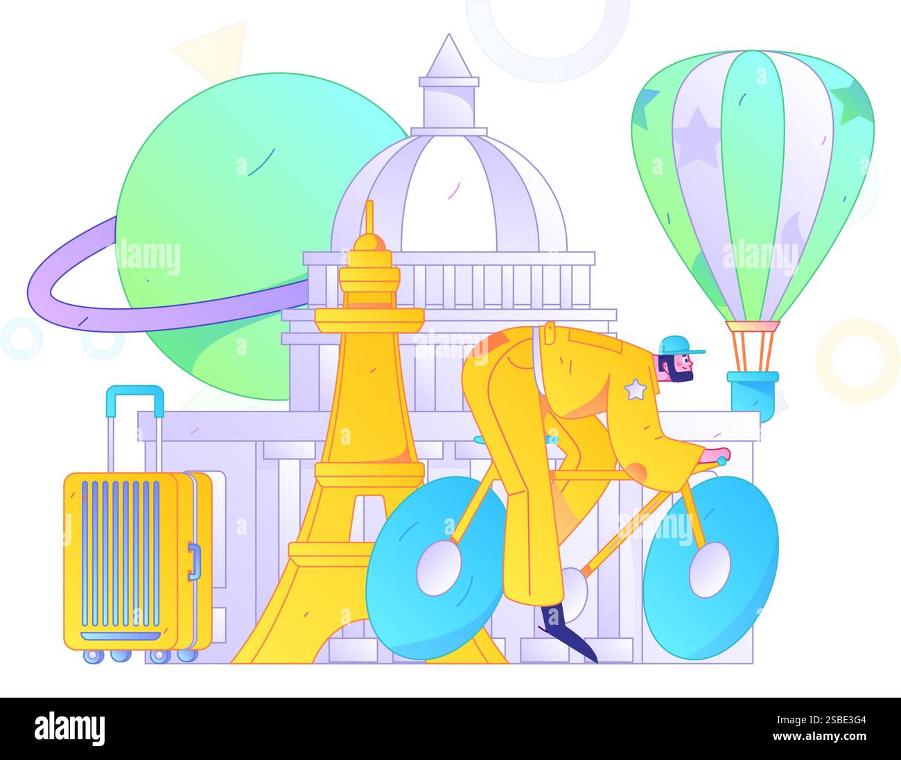 Holiday travel travel characters internet background vector hand drawn ...