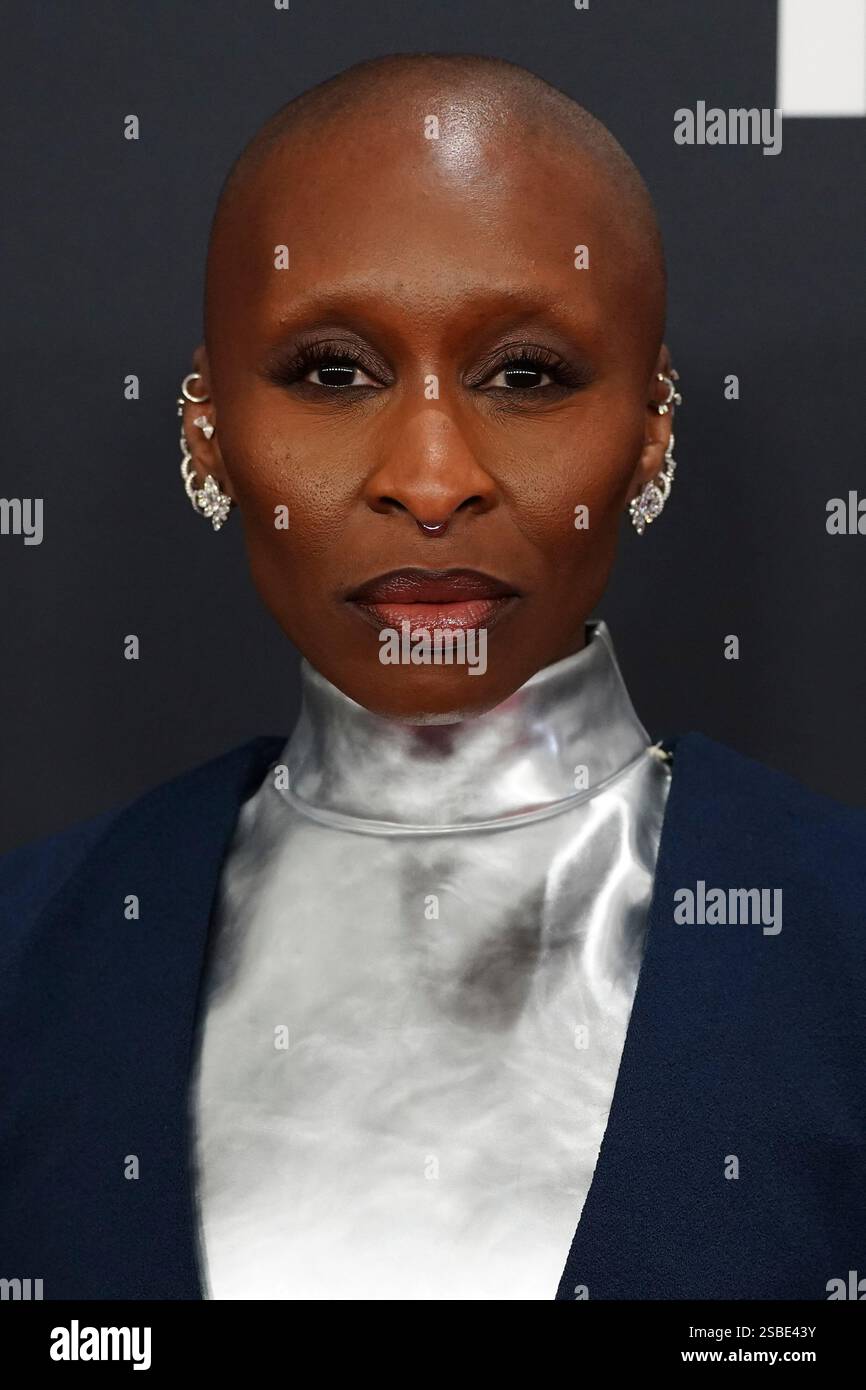 Cynthia Erivo arrives at the 67th annual Grammy Awards on Sunday, Feb ...