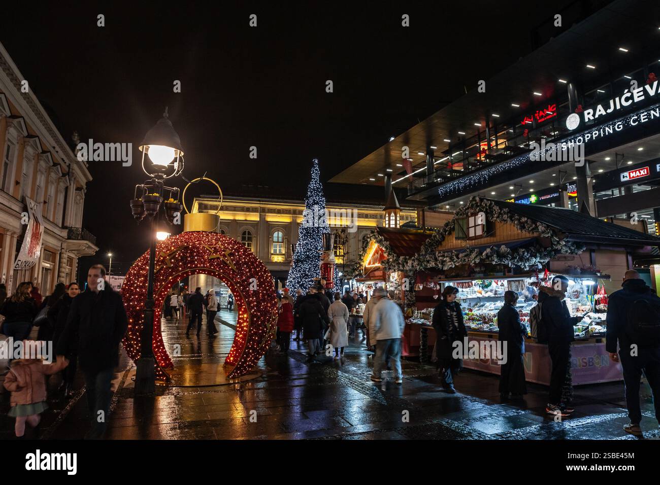 BELGRADE, SERBIA - DECEMBER 14, 2024: Selective blur on the belgrade ...