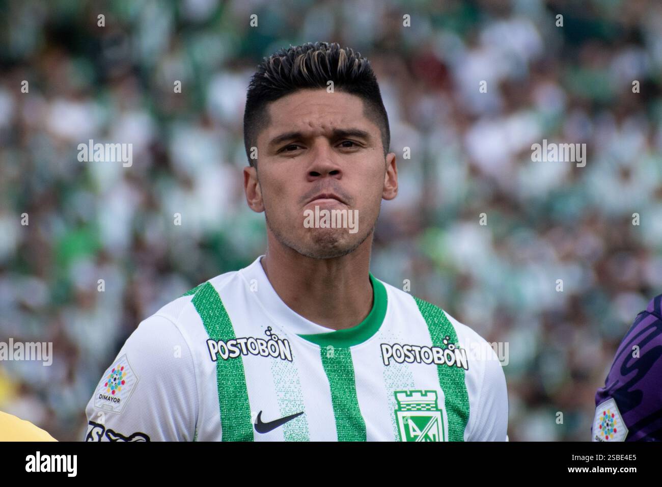 Bogota, Colombia. 26th Jan, 2025. Atletico Nacional player Sebastian ...