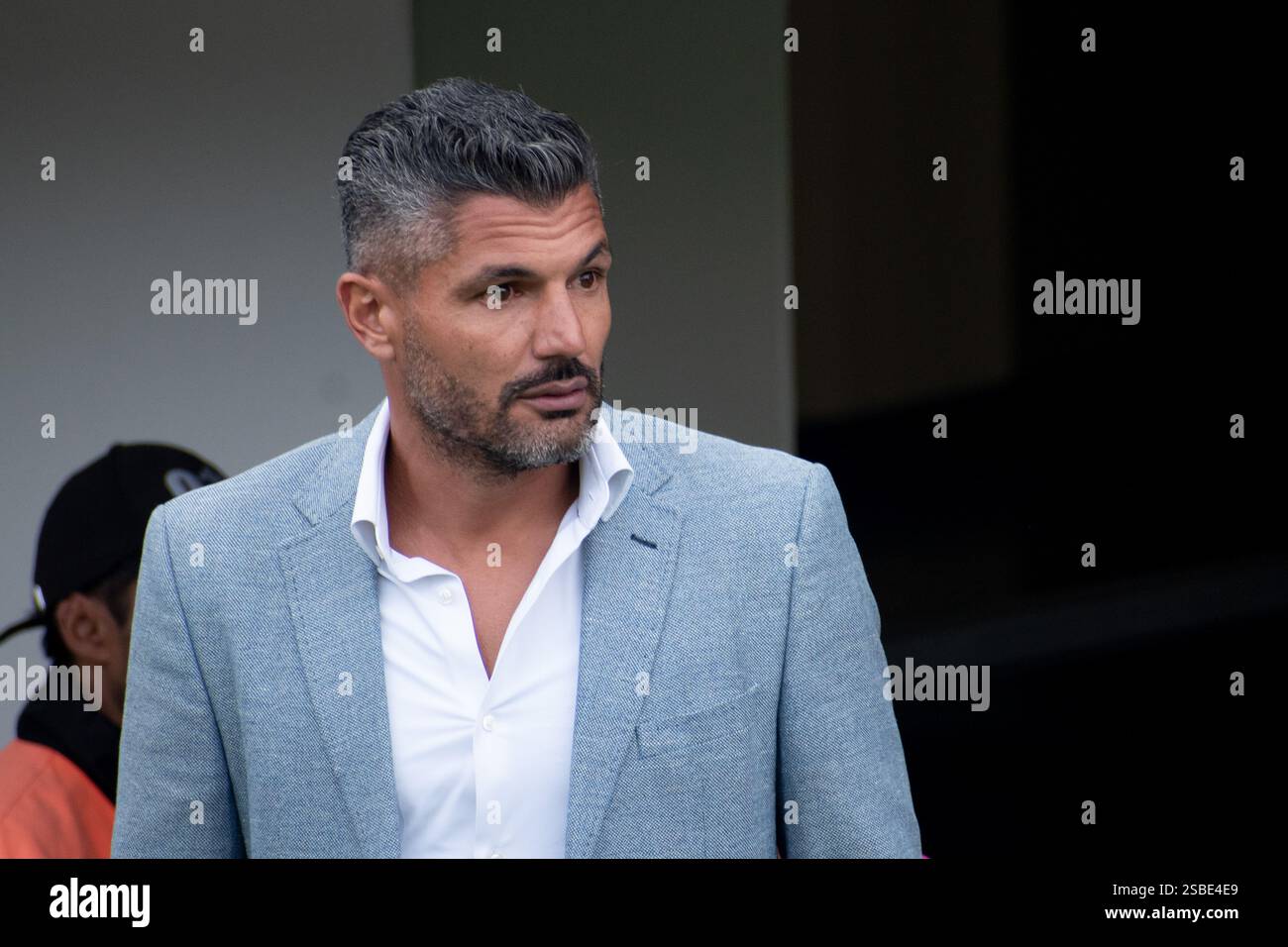 Bogota, Colombia. 26th Jan, 2025. Atletico Nacional coach Javier ...