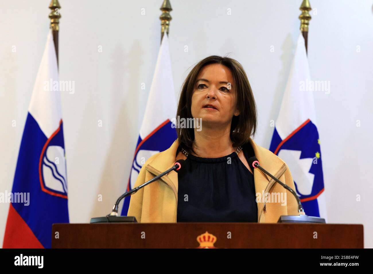 Amman, Jordan. 2nd Feb, 2025. Slovenian Deputy Prime Minister and ...