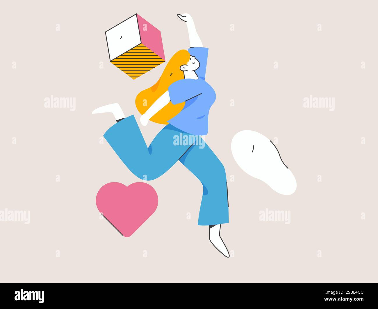 People exercising healthy running vector internet operation ...