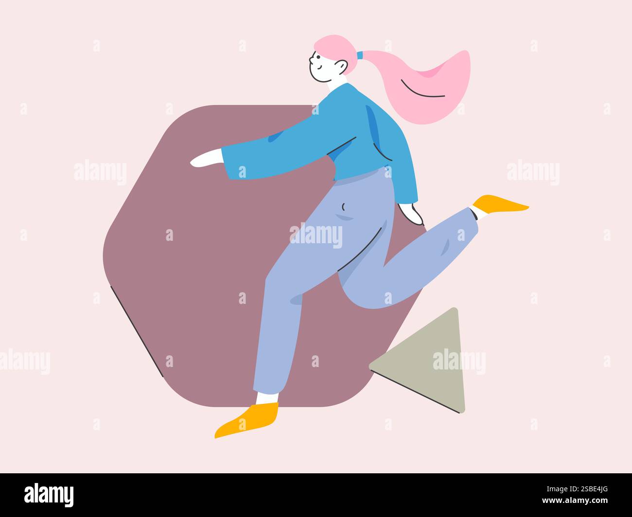 People exercising healthy running vector internet operation ...