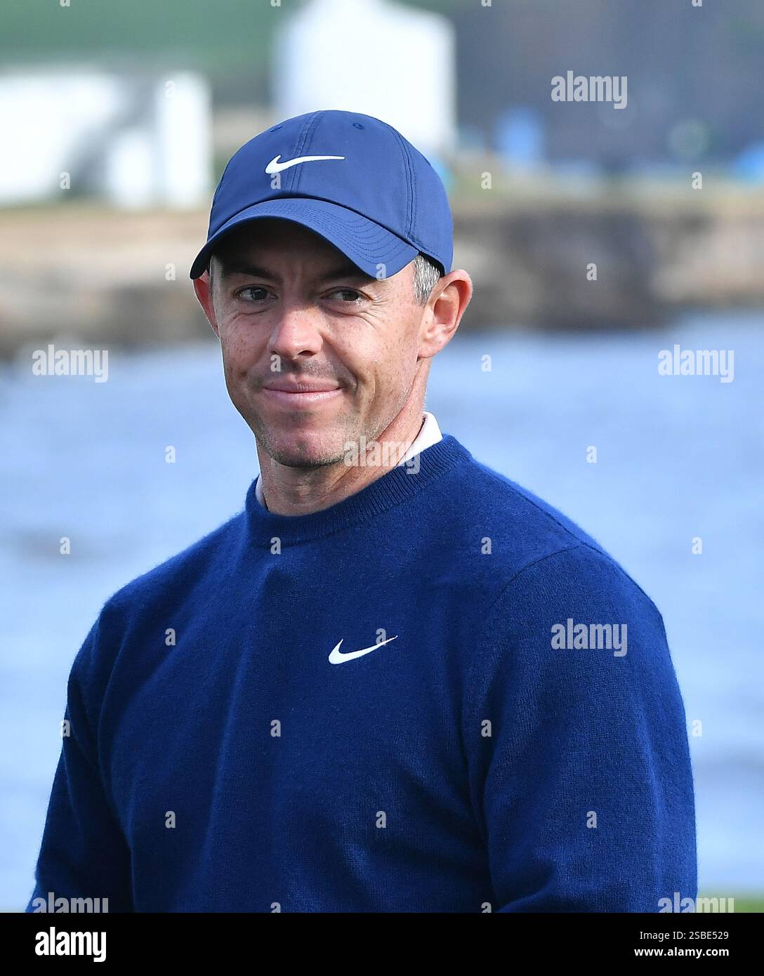 Pebble Beach, Ca, USA. 2nd Feb, 2025. Rory McIlroy is seen on the green ...