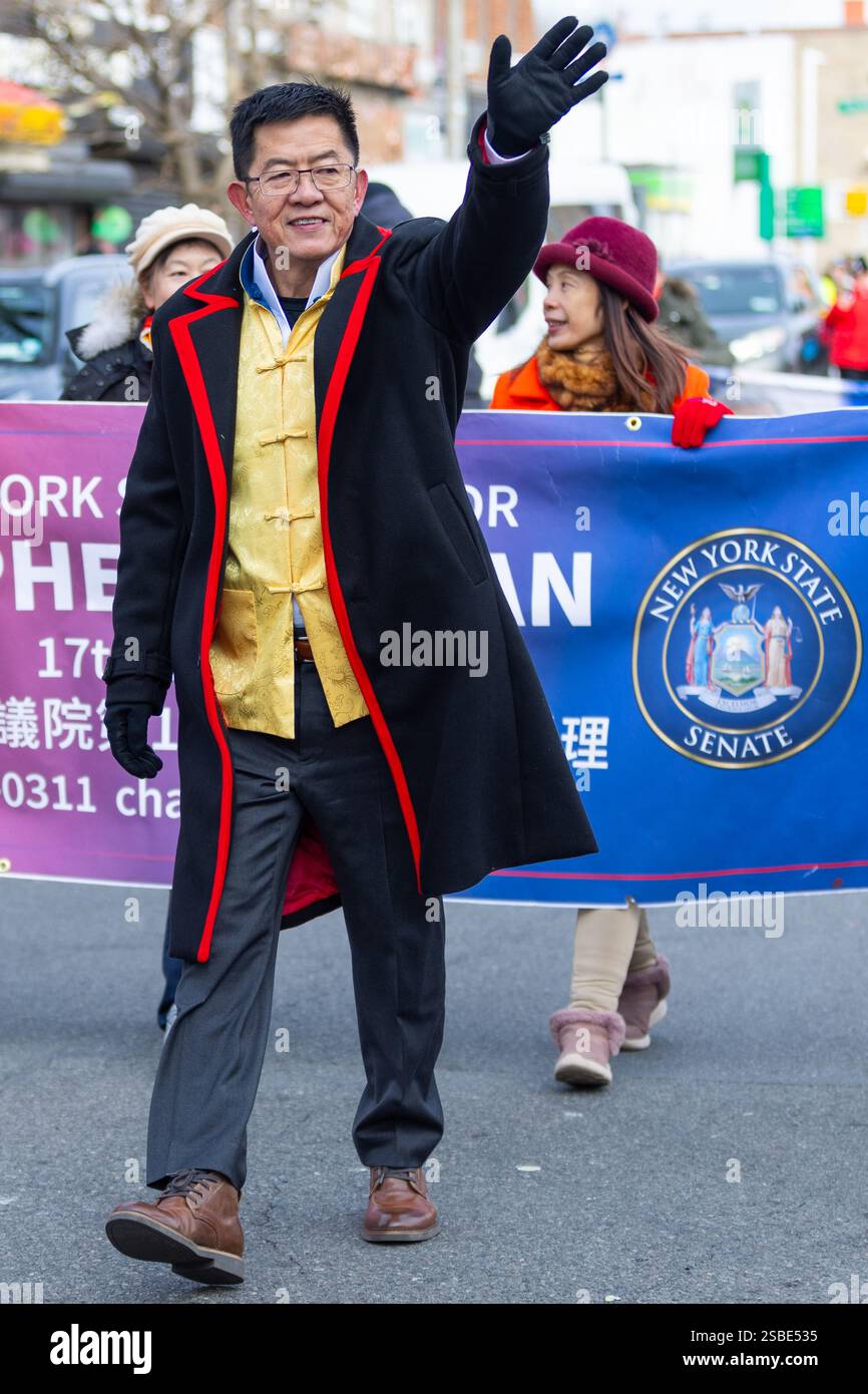 Brooklyn, USA. 02nd Feb, 2025. New York State Senator Stephen T. Chan ...