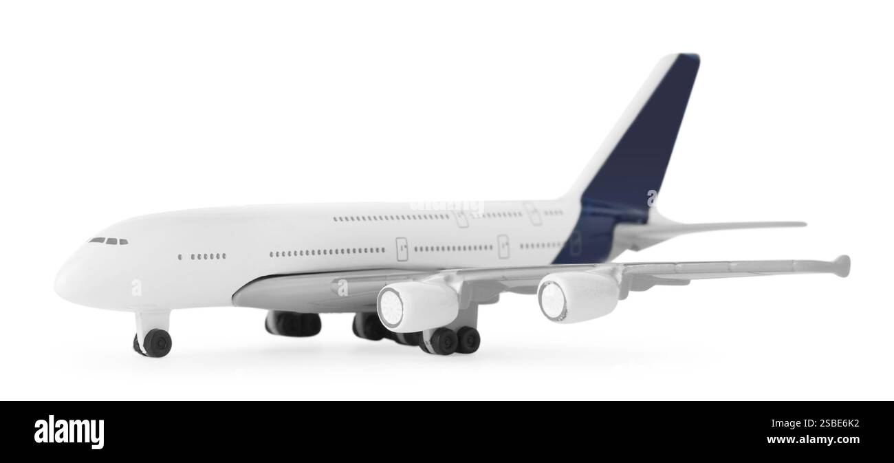 One model of plane isolated on white Stock Photo - Alamy
