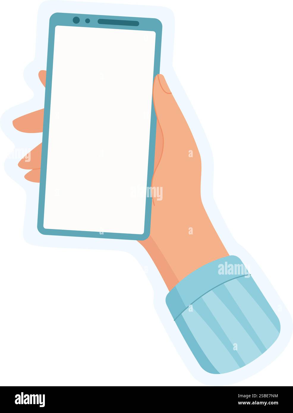 Character sticker mockup Cut Out Stock Images & Pictures - Alamy