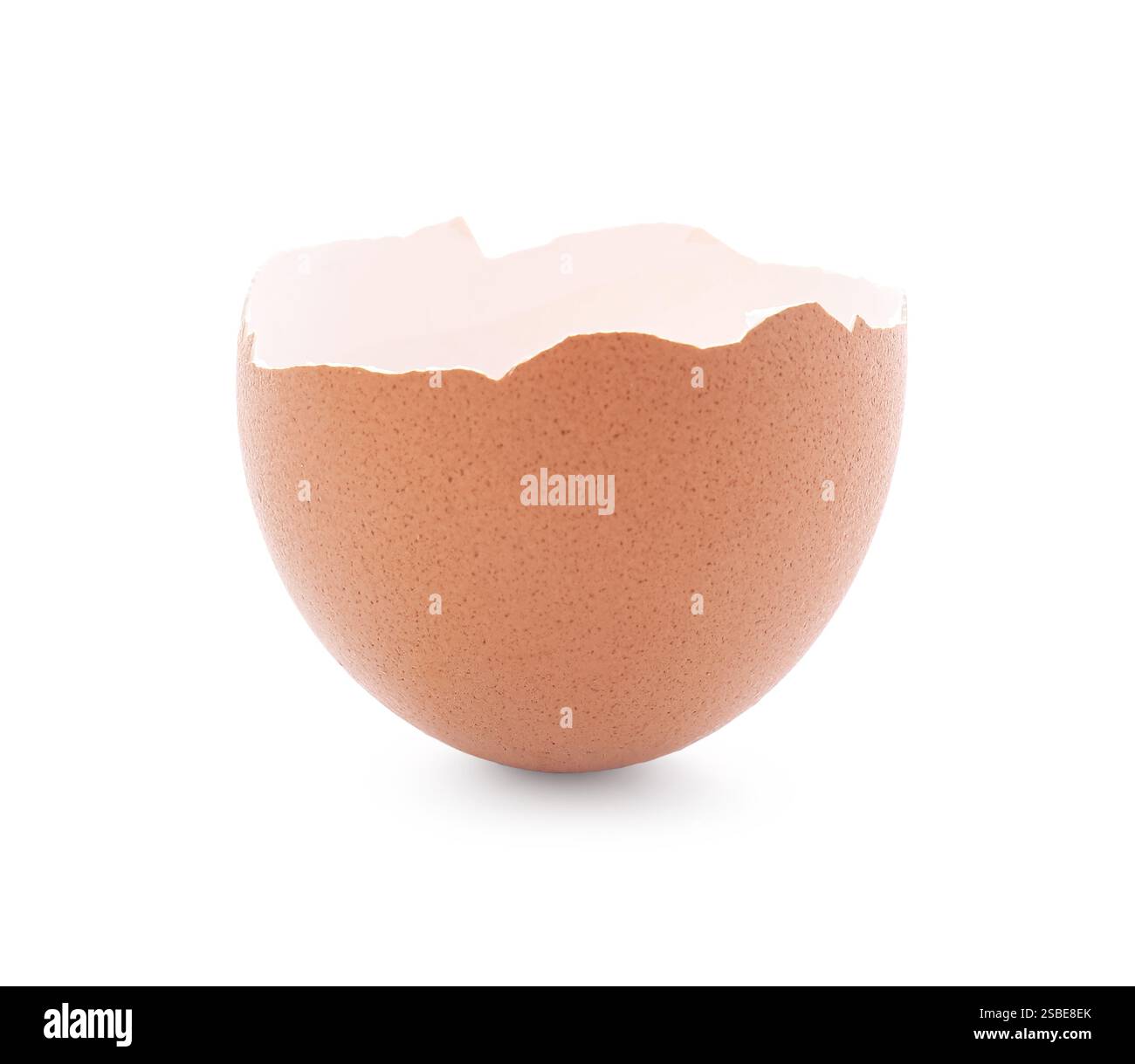 Piece of cracked eggshell isolated on white Stock Photo - Alamy