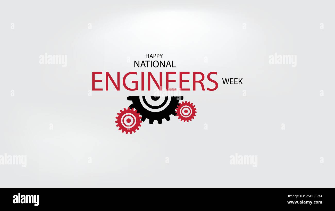 Graphic design celebrating National Engineers Week Stock Vector Image ...