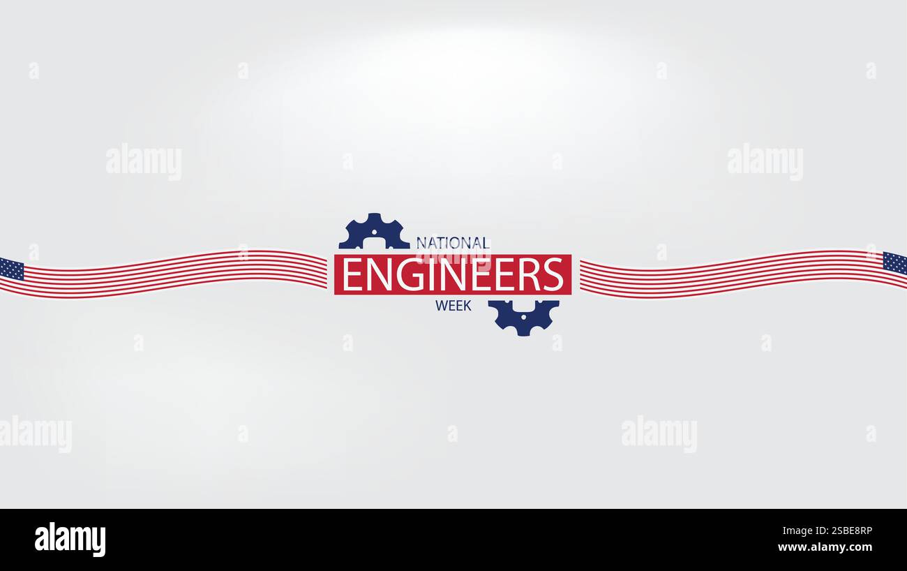 Graphic design celebrating National Engineers Week Stock Vector Image ...
