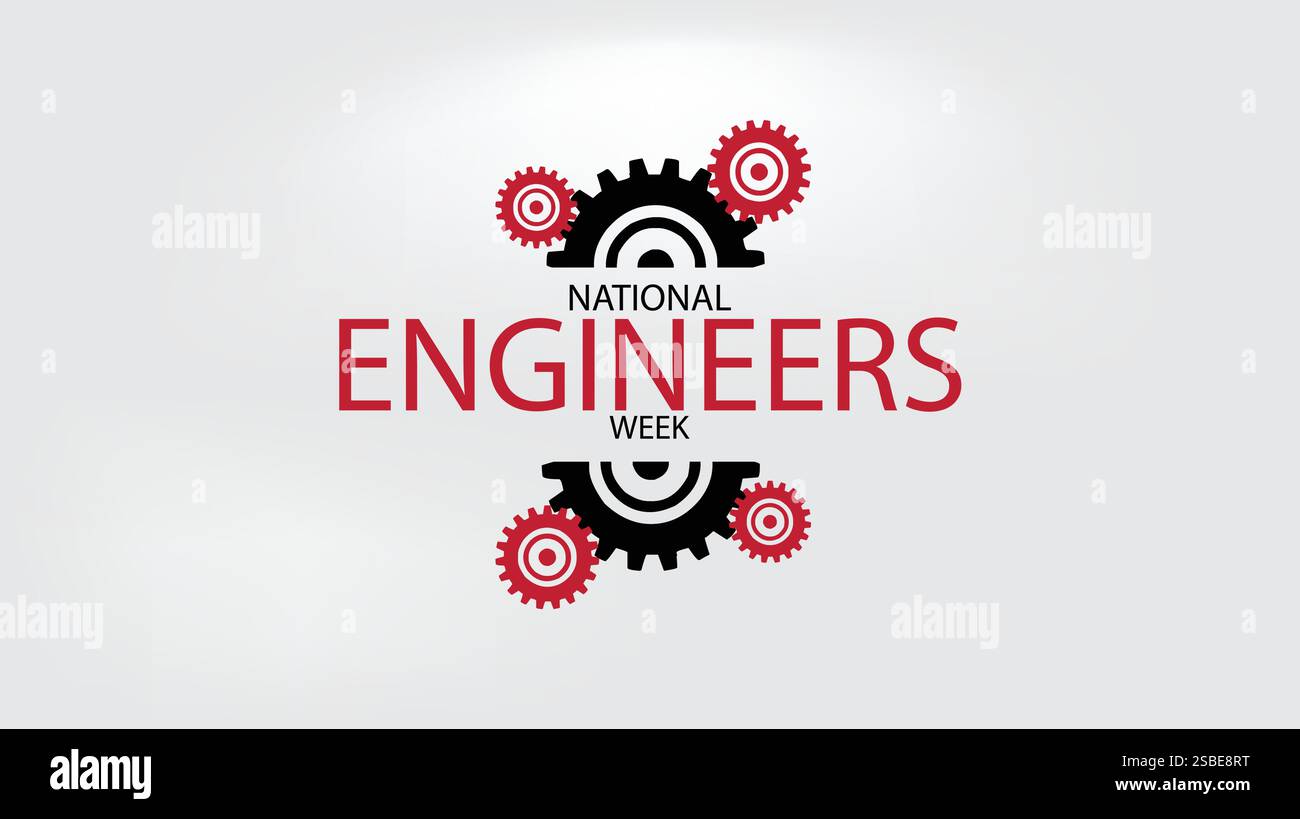 Graphic design celebrating National Engineers Week Stock Vector Image ...
