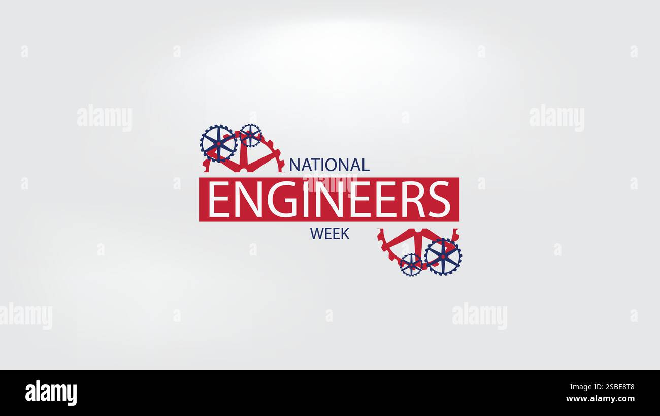 Graphic design celebrating National Engineers Week Stock Vector Image ...