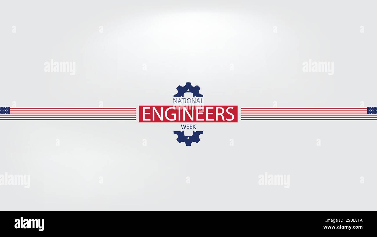 Graphic design celebrating National Engineers Week Stock Vector Image ...