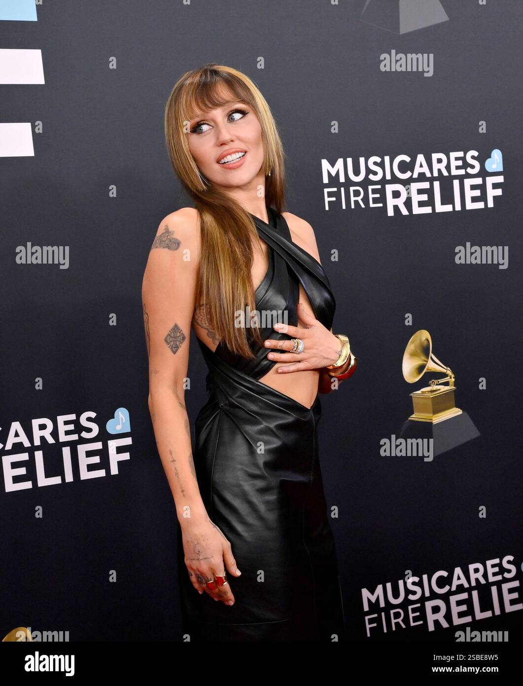 Los Angeles, Ca. 02nd Feb, 2025. Miley Cyrus arrives for the 67th ...