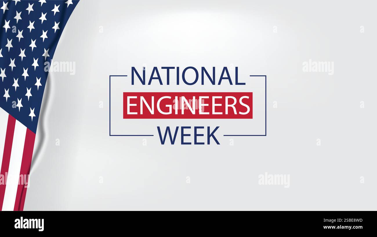 Graphic design celebrating National Engineers Week Stock Vector Image ...