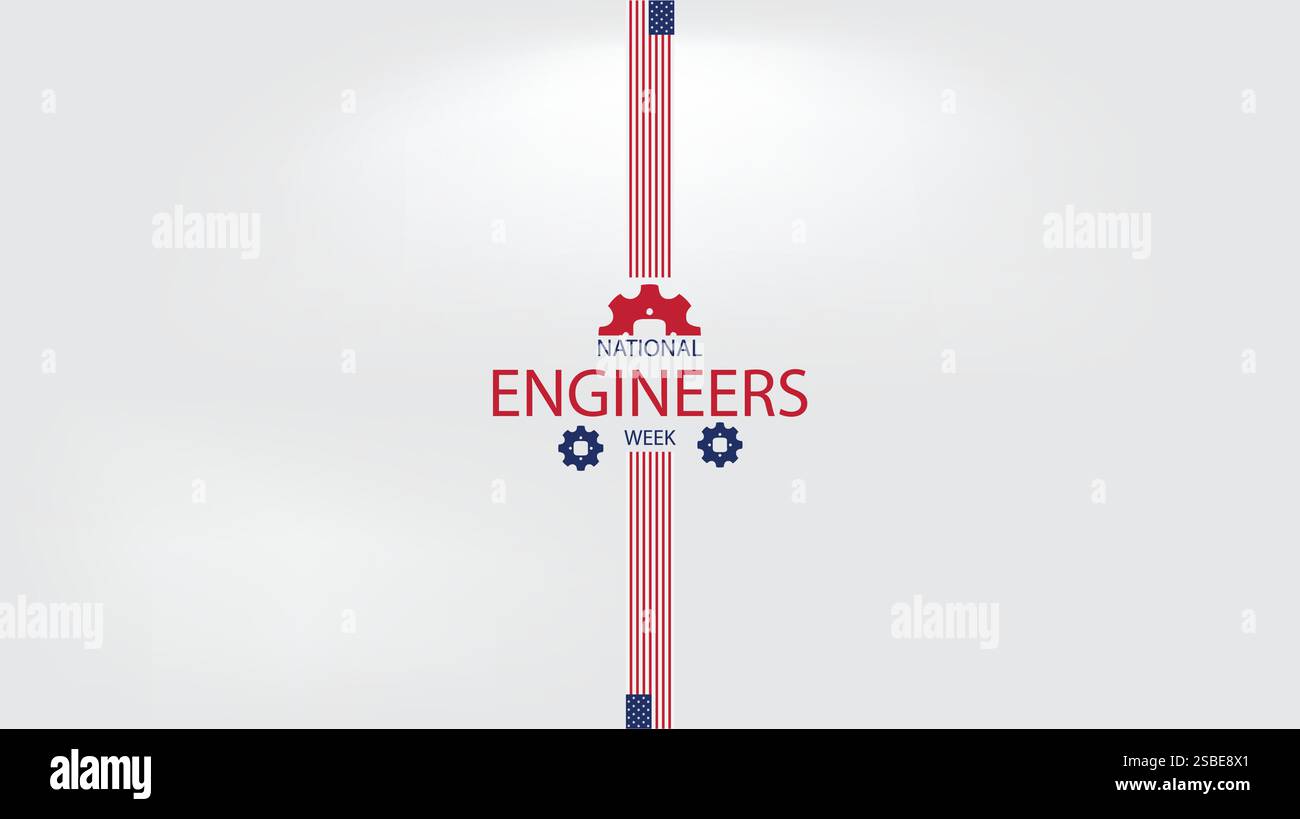 Graphic design celebrating National Engineers Week Stock Vector Image ...