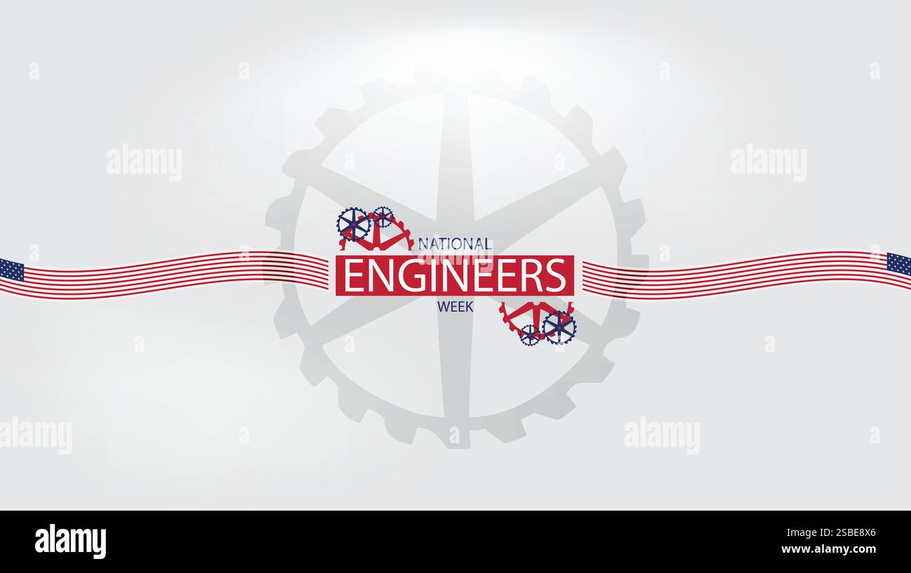 Graphic design celebrating National Engineers Week Stock Vector Image ...