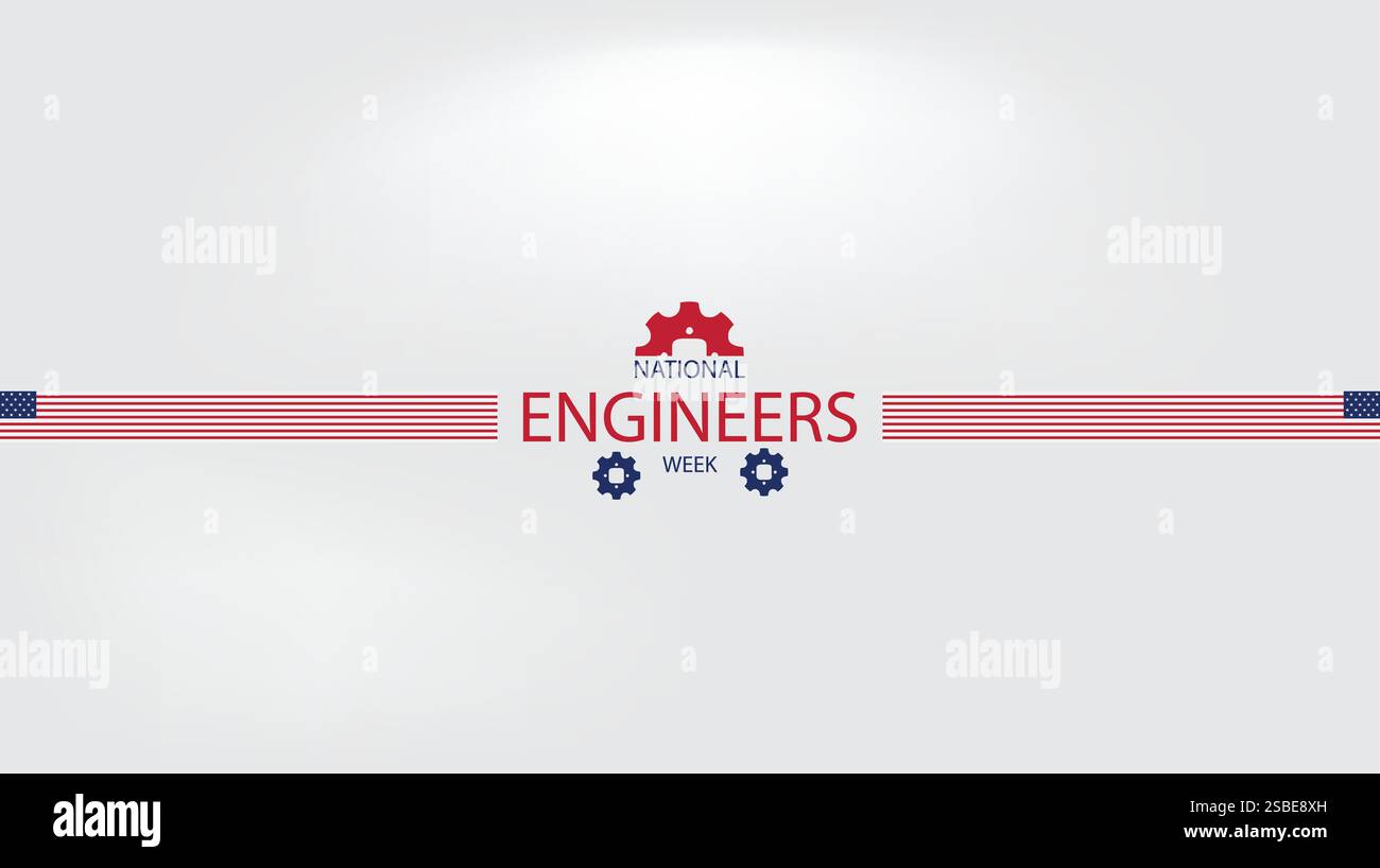 Graphic design celebrating National Engineers Week Stock Vector Image ...