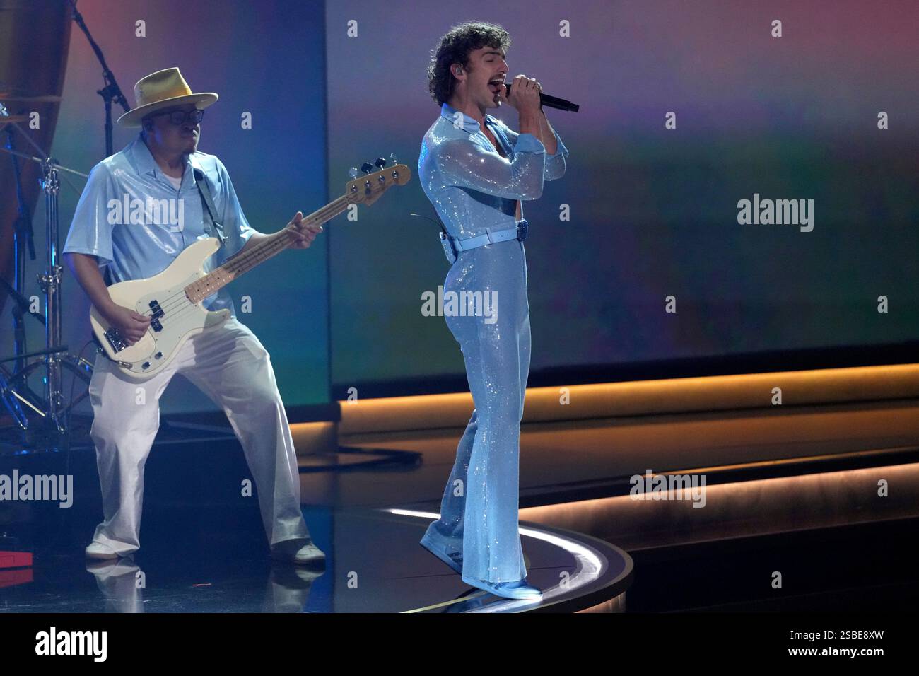 Benson Boone performs "Beautiful Things" during the 67th annual Grammy ...